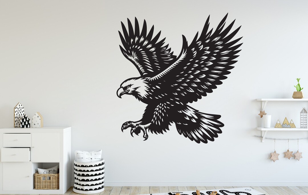 Eagle Wall Decal Eagle Decor Eagle Kids Eagle Wall Art Decal Eagle ...