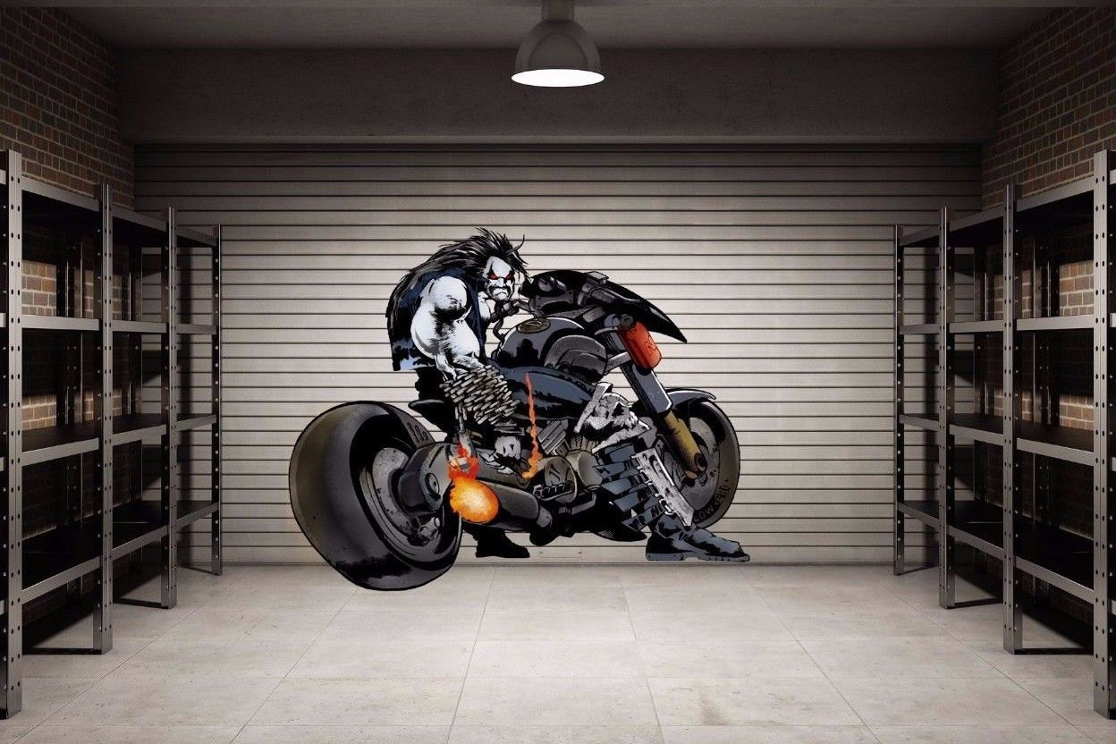 Evil Biker Full Color Decal, Chopper Full Color Sticker, Bike Wall Art ...