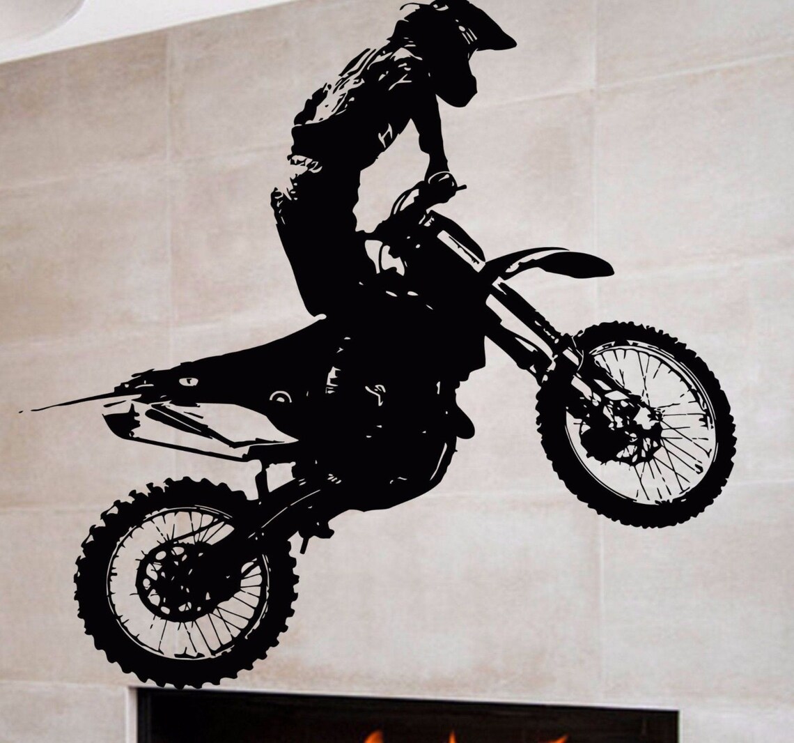 Motocross Decal Motocross Sticker Dirt Bike Decal Dirt Bike - Etsy