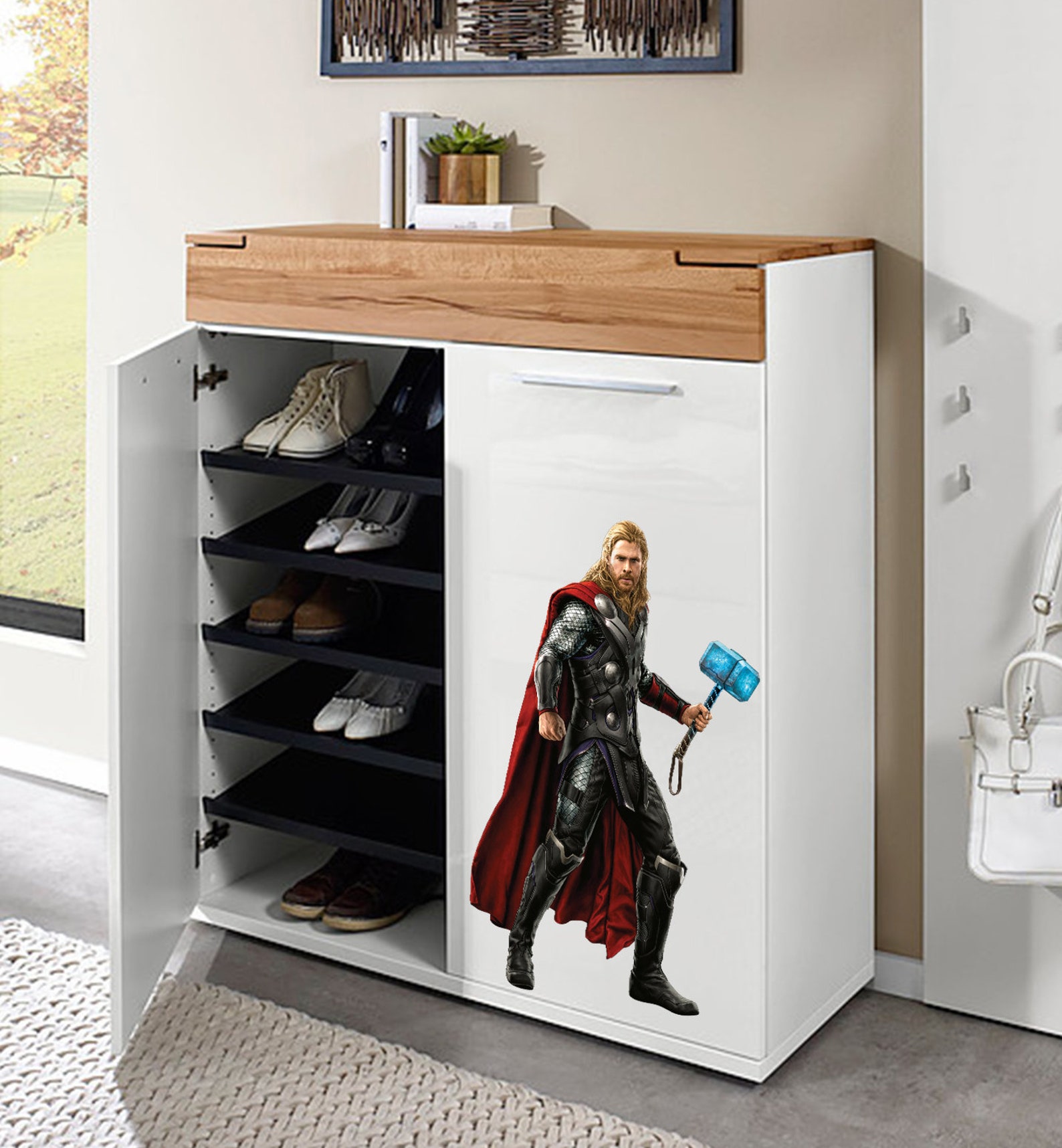 Thor Full Color Decal Thor Full Color Sticker Thor Wall Art - Etsy