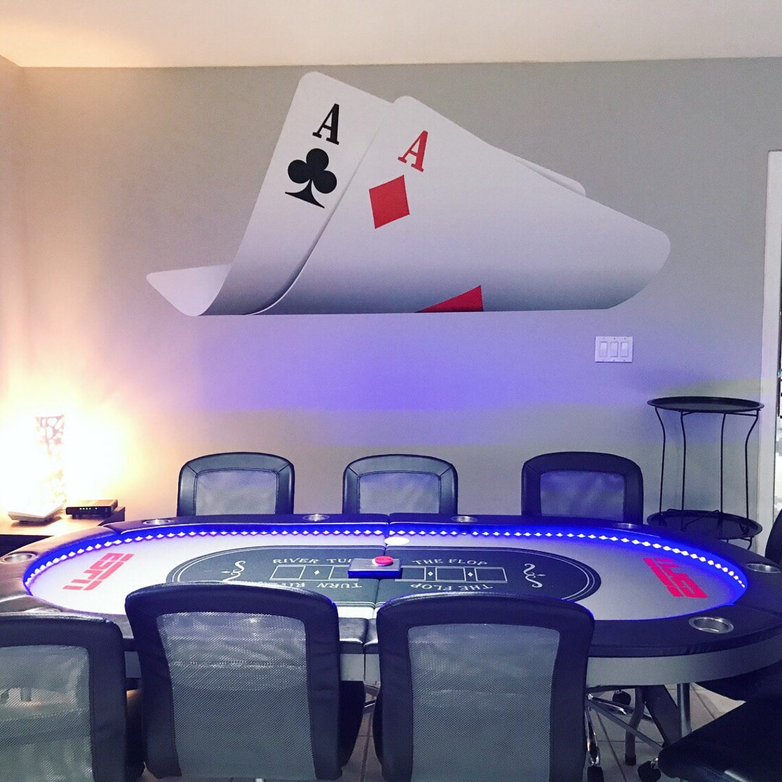 Poker Full Color Decal, Playing Cards Aces Full Color Sticker, Wall Art ...