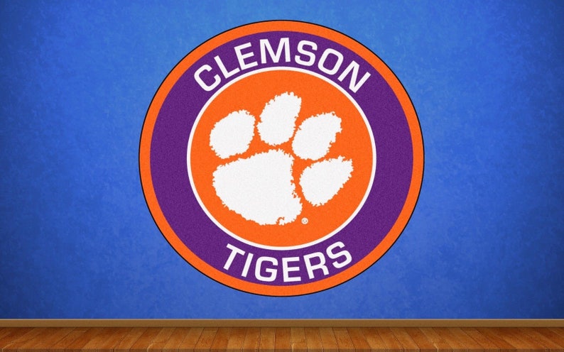 Clemson Tigers Logo Decal Clemson Logo Sticker Clemson | Etsy