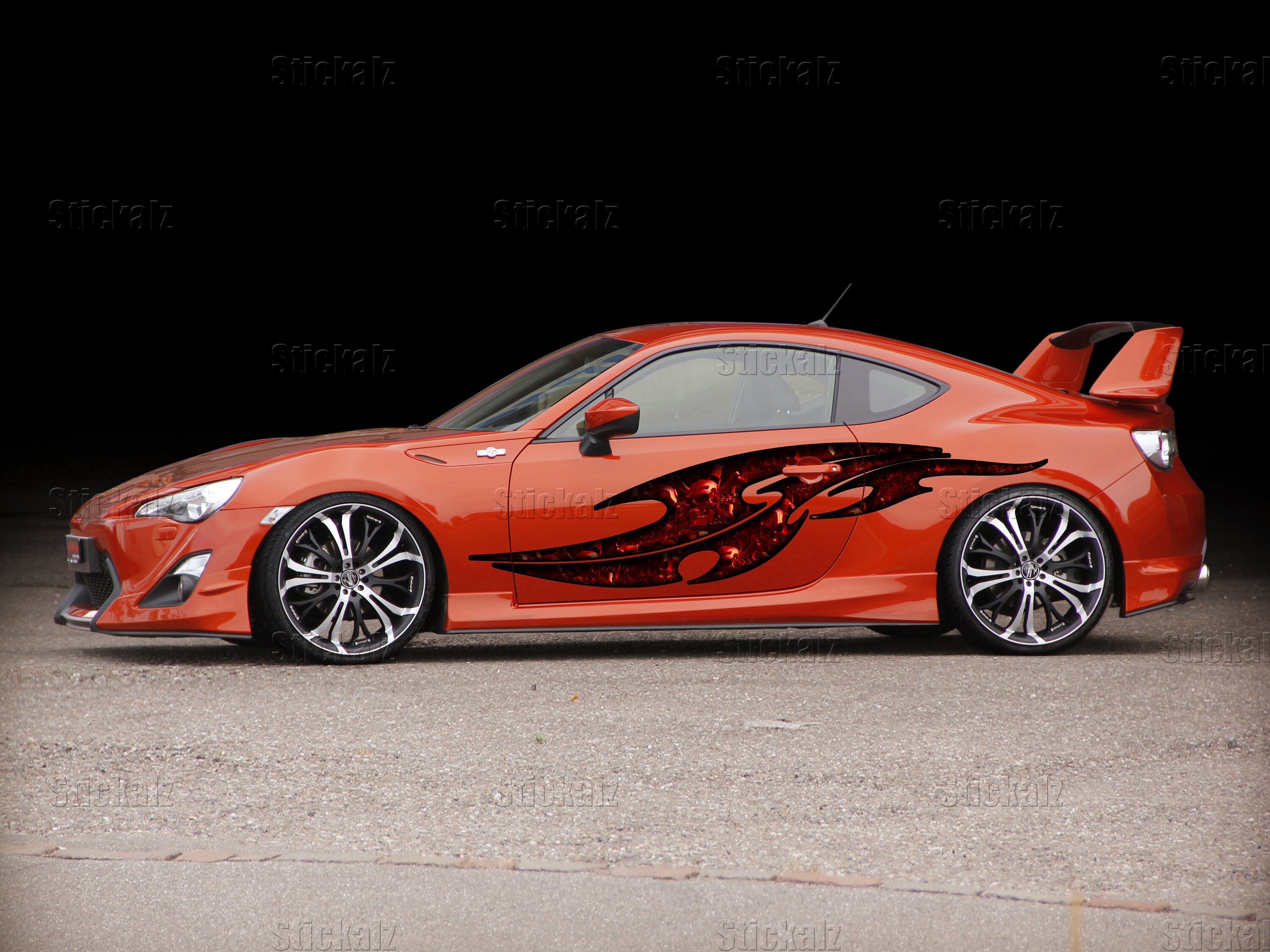 Tribal Skulls Full Color Car Vinyl Design Tribal Skull Car - Etsy