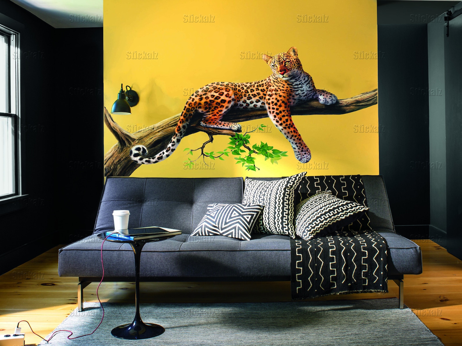 Leopard Wall Decal, Leopard Full Color Decal, Leopard Full Color ...