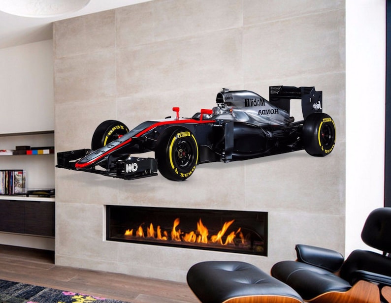 Formula 1 Full Color Decal, F1 Full Color Sticker, Wall Art, Wall Cn ...