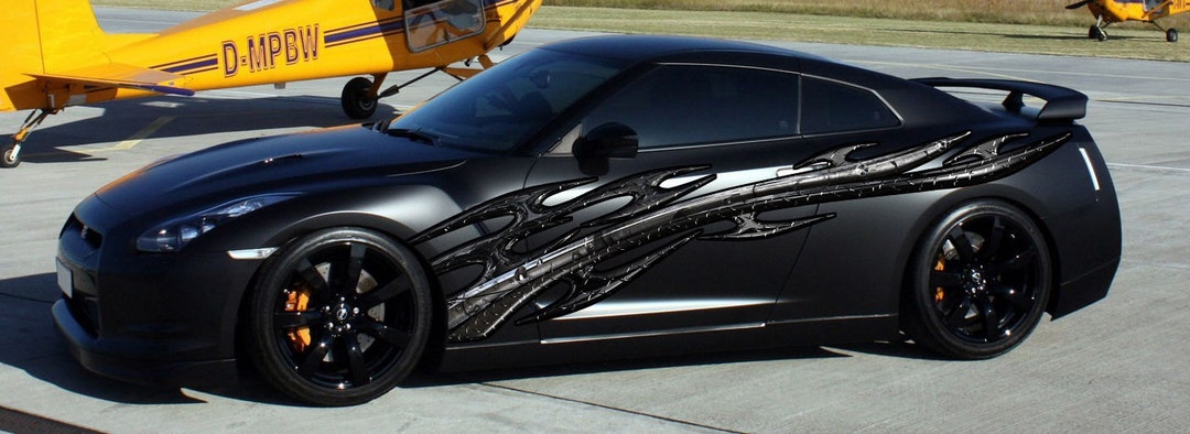 Carbon Fiber Design, Tribal Full Color Car Vinyl Design, Tribal Car ...