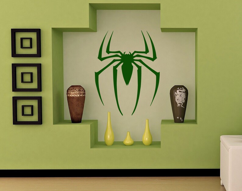 Spiderman Symbol Decal Spiderman Huge Logo Sticker Spider | Etsy