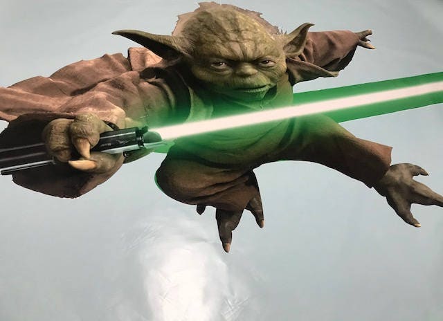 Yoda Full Color Decal Star Wars Full color sticker wall art | Etsy
