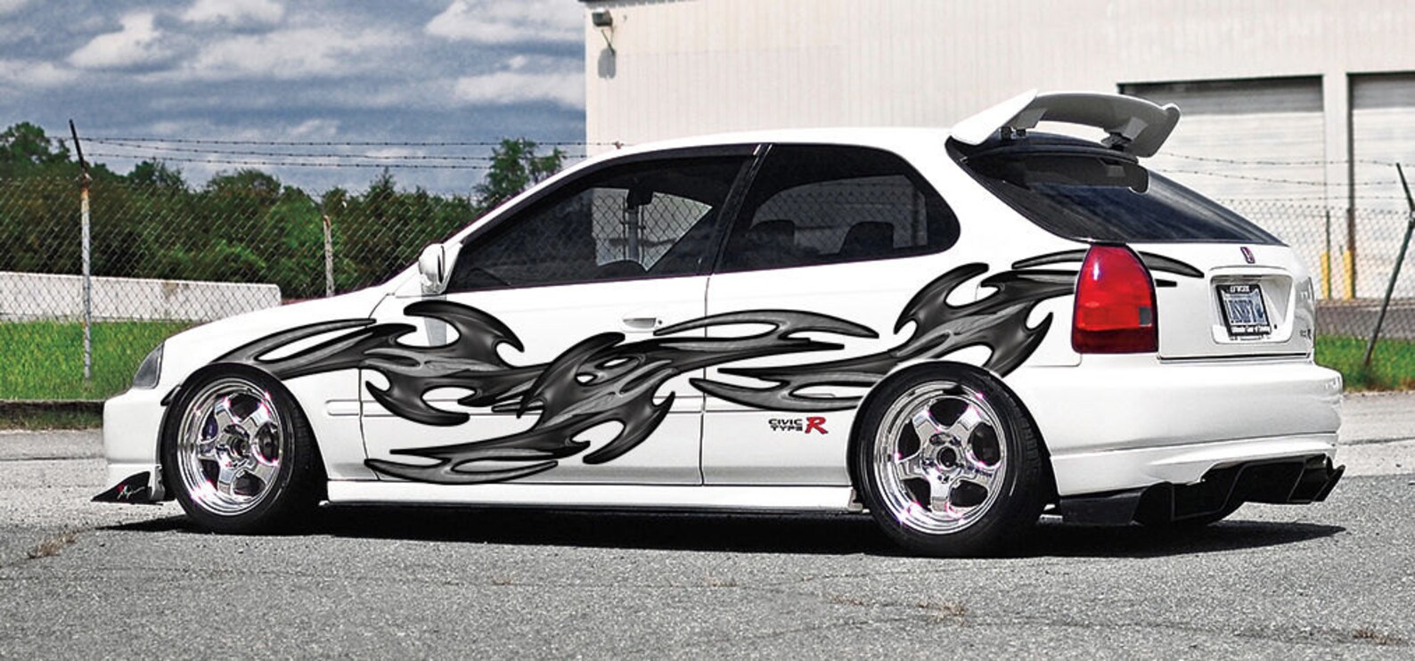 Tribal Full Color Car Vinyl Design, Tribal Razors Car Wrap, Car Vinyl ...