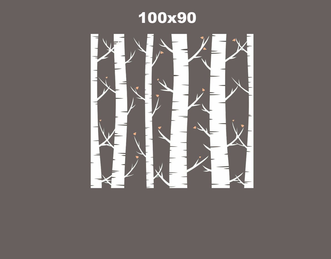 Birch Trees Sticker Birch Trees Decor Birch Trees Decal - Etsy