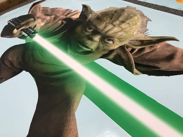 Yoda Full Color Decal Star Wars Full color sticker wall art | Etsy