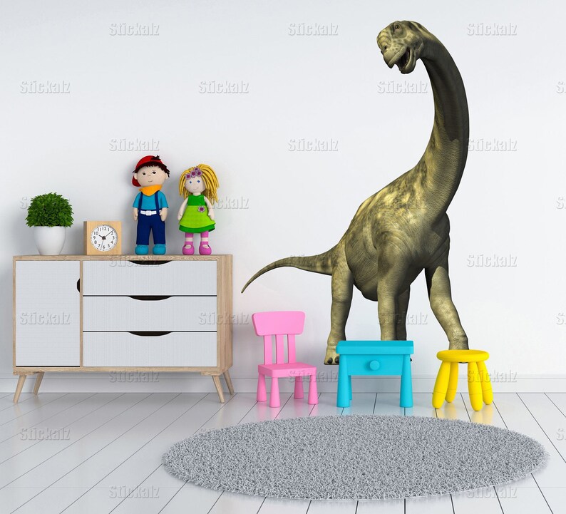 Dinosaur Full Color Decal, Diplodocus Full Color Sticker, Wall Art Cn ...