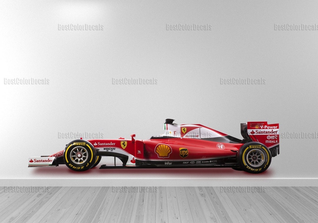 Formula 1 Full Color Decal, F1 Full Color Sticker, Wall Art, Wall Cn ...