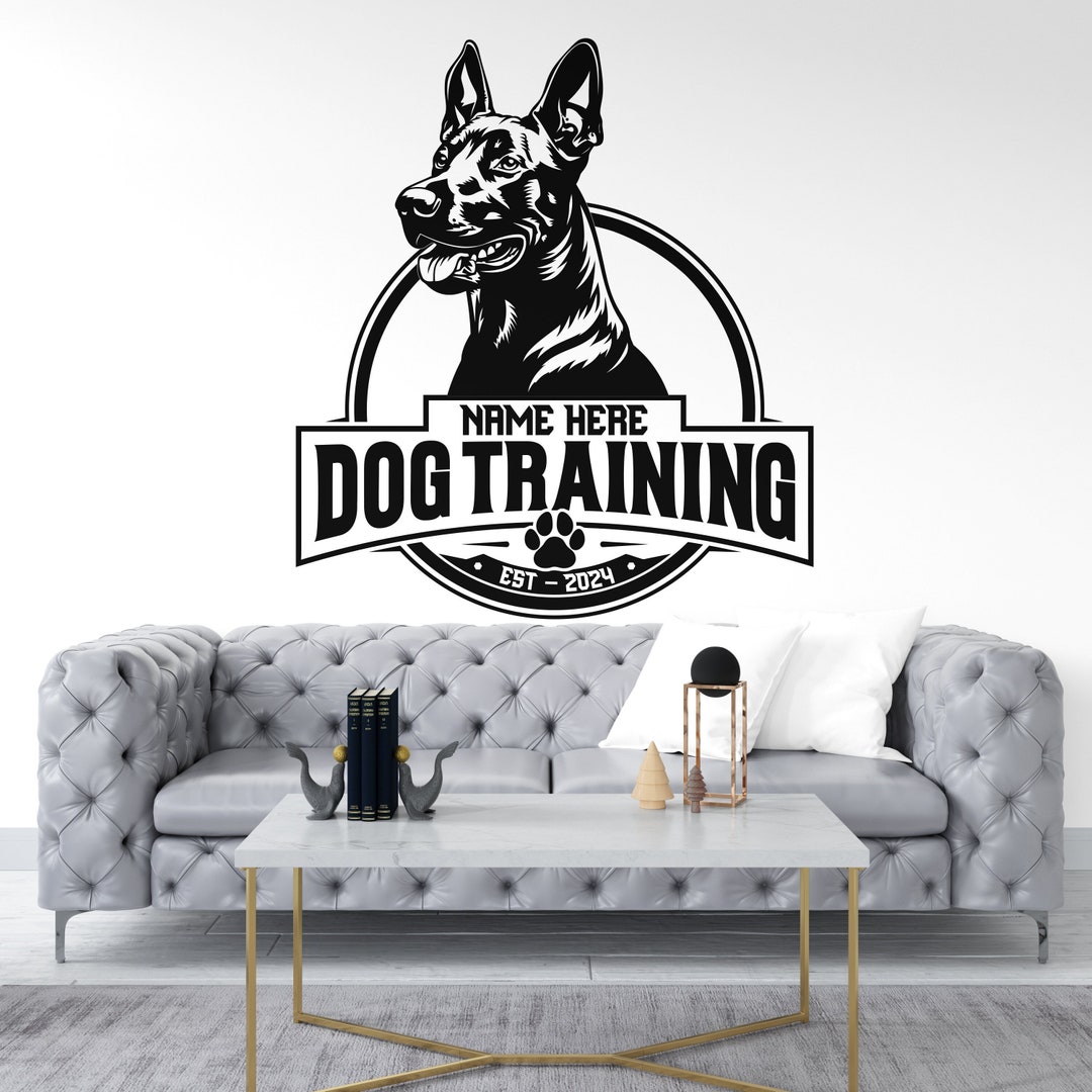 Dog Training Wall Decal Grooming Salon Wall Decal Dog Decor Veterinary ...