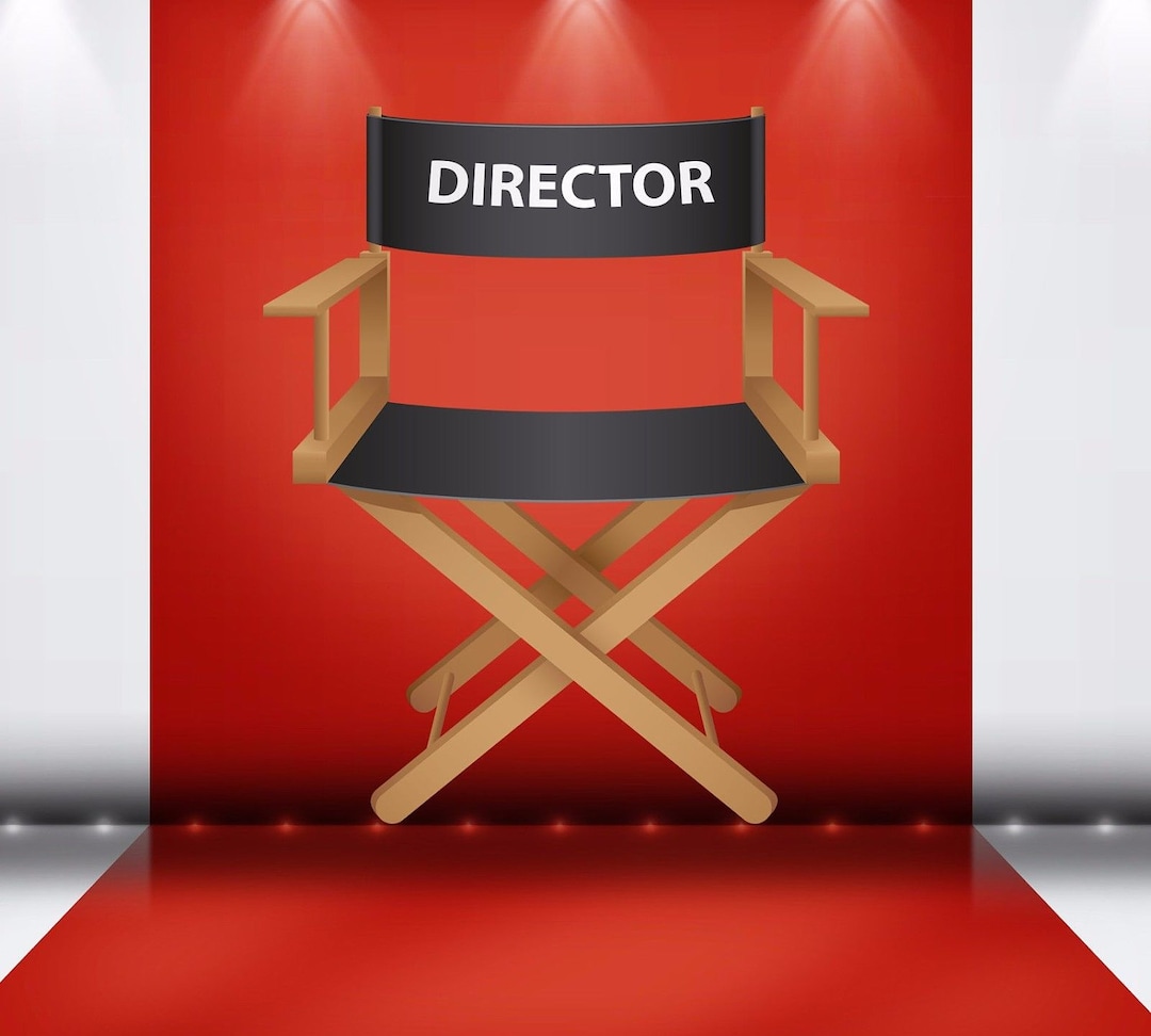 Director Chair Full Color Decal, Director Full Color Sticker, Wall Art ...