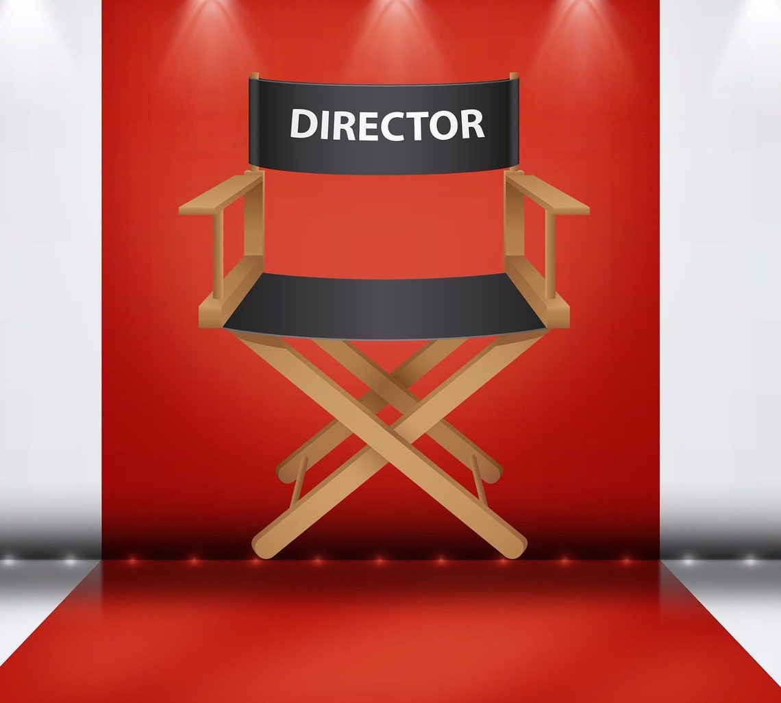 Director Chair Full Color Decal Director Full Color Sticker - Etsy