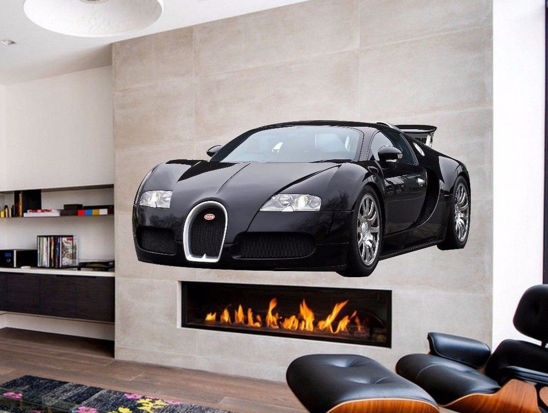 Sport Car Full Color Decal, Sport Car Full Color Sticker, Wall Art Cn ...