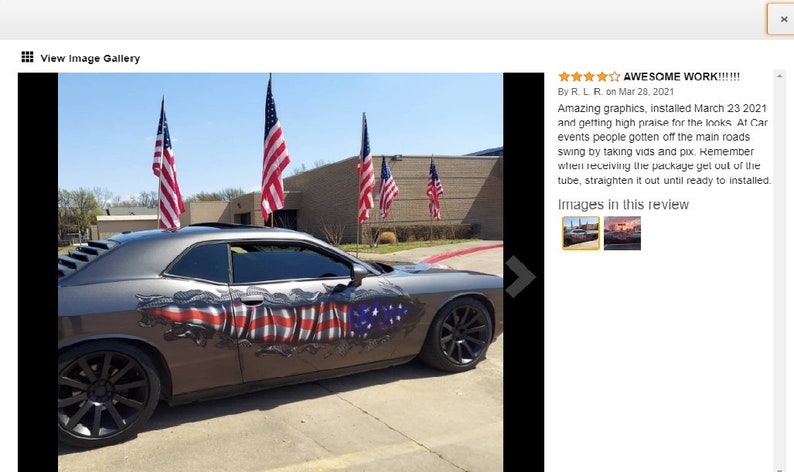 Ripped Metal Full Color Car Vinyl Design, US Flag Car Wrap, Car Vinyl ...