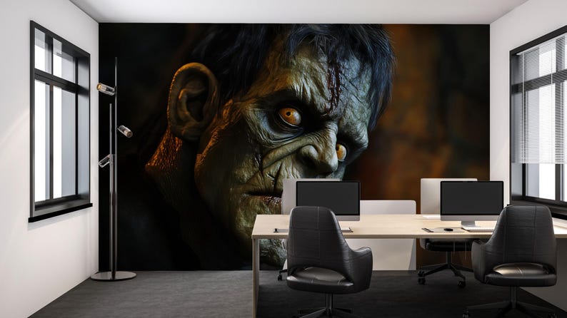 Frankenstein Wall Mural – Creepy Horror Monster Room Decor Vn809 - Etsy
