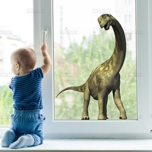 Dinosaur Full Color Decal, Diplodocus Full Color Sticker, Wall Art Cn ...