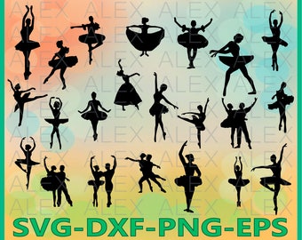 Ballerina SVG Bundle 3 Papercut Templates Set 1 Ballet | Etsy