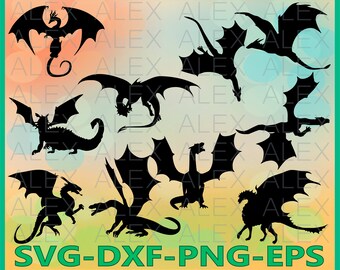 Dragon svg | Etsy
