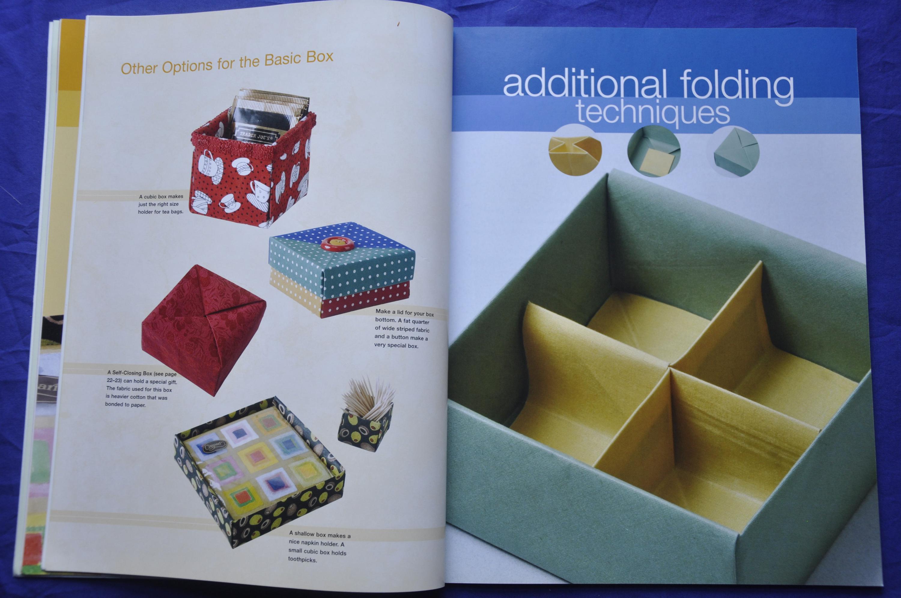 Fun With Folded Fabric Boxes by Crystal Mills and Arnold Tubis All No ...
