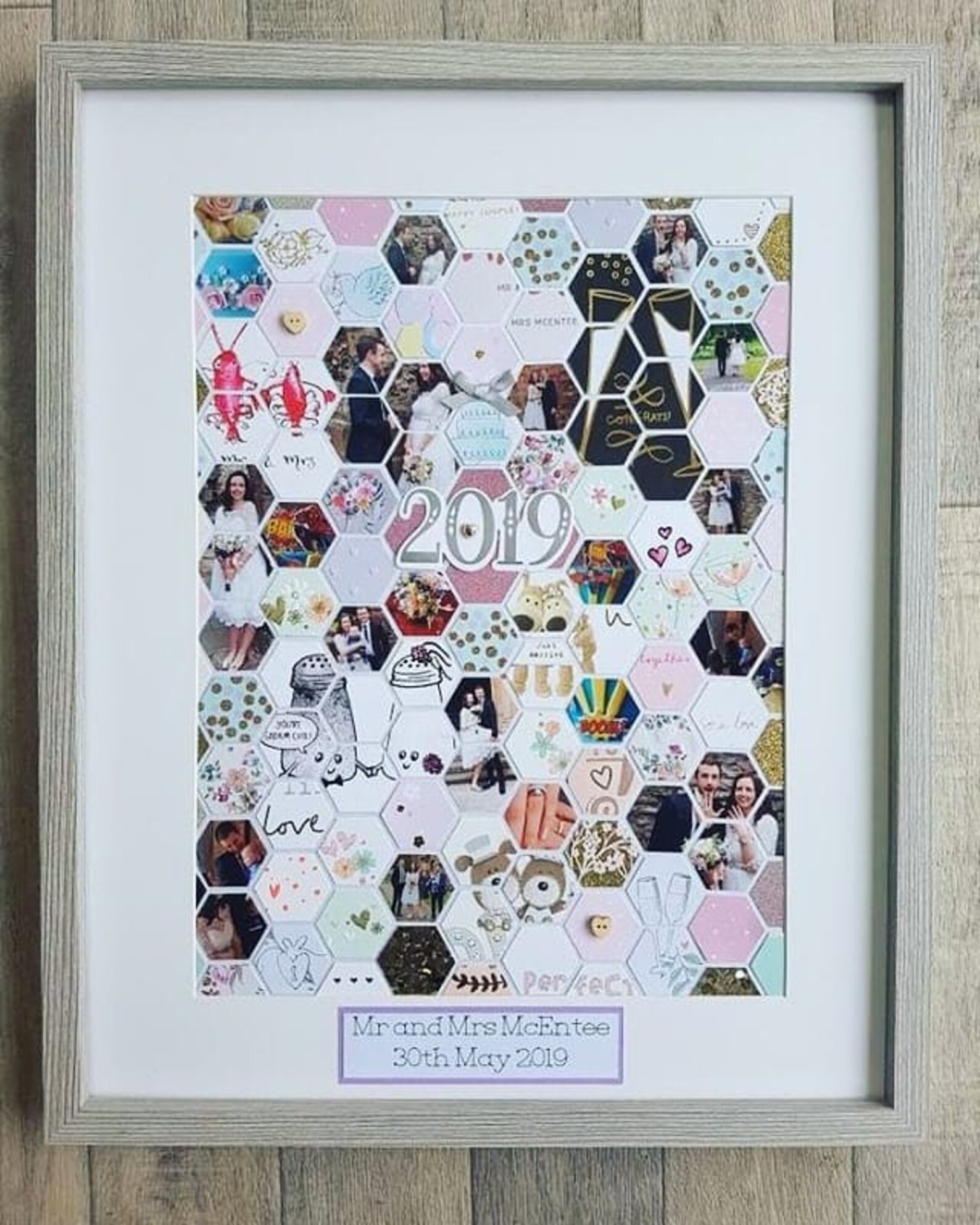 Gift Voucher Handmade Bespoke Card Frame Wedding Birthday - Etsy UK