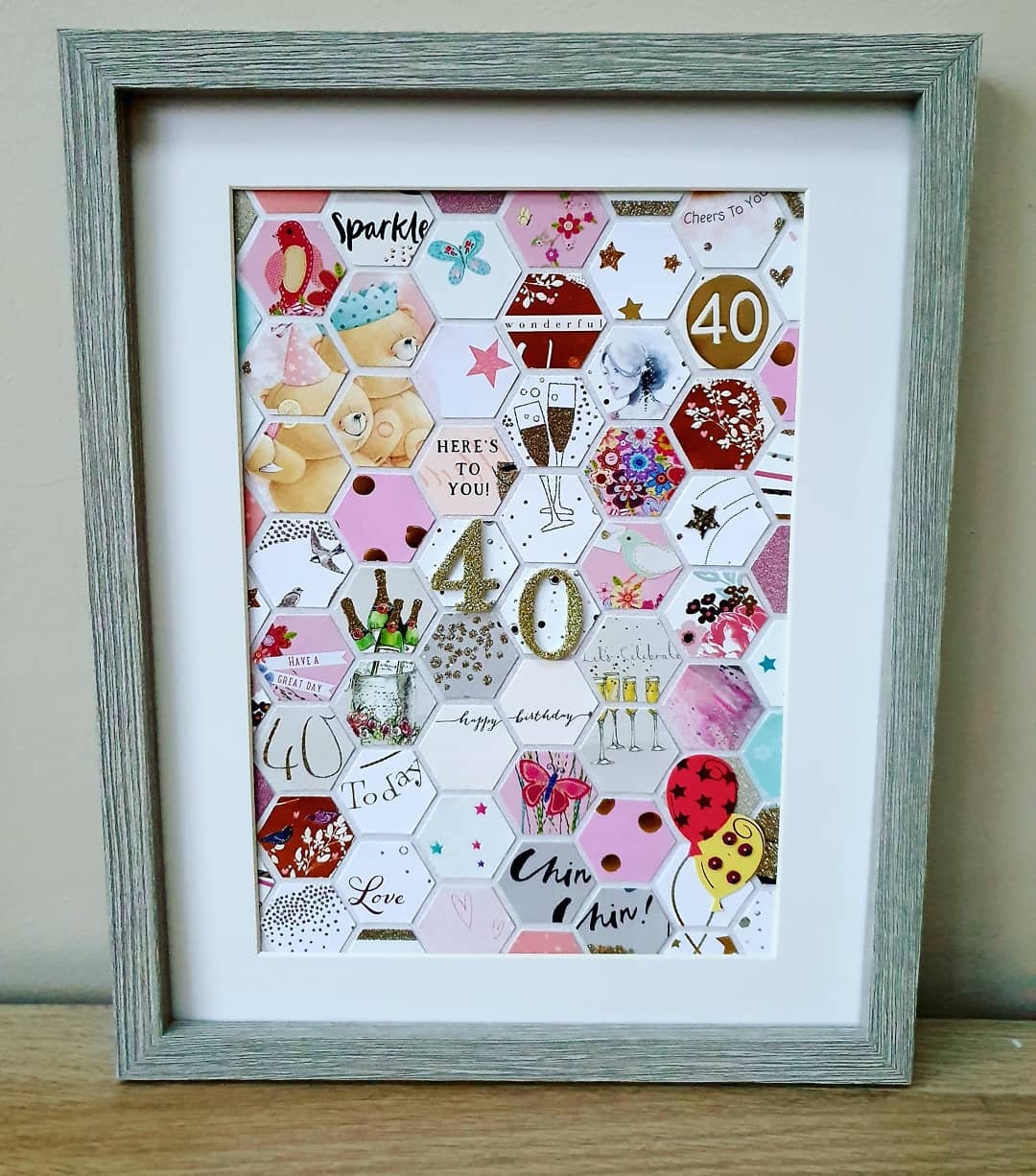 Handmade Bespoke Card Frame 14 X 11 Wedding Birthday New | Etsy
