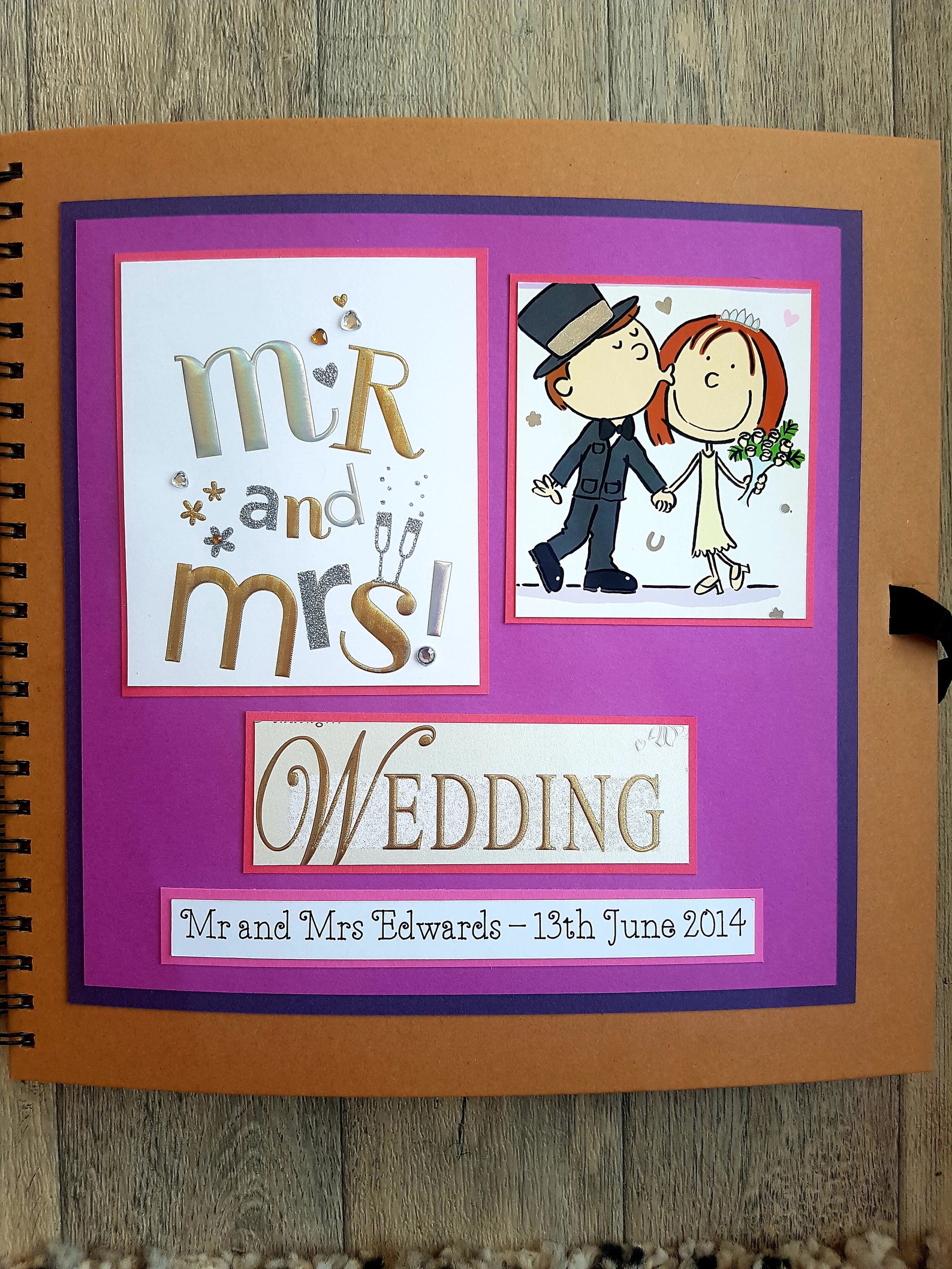 Handmade Bespoke Card Frame 14 X 11, Wedding, Birthday, New Baby ...