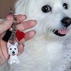 Custom Bichon Frise Keychain, Pet With His Name in Heart, Gift for Dog ...