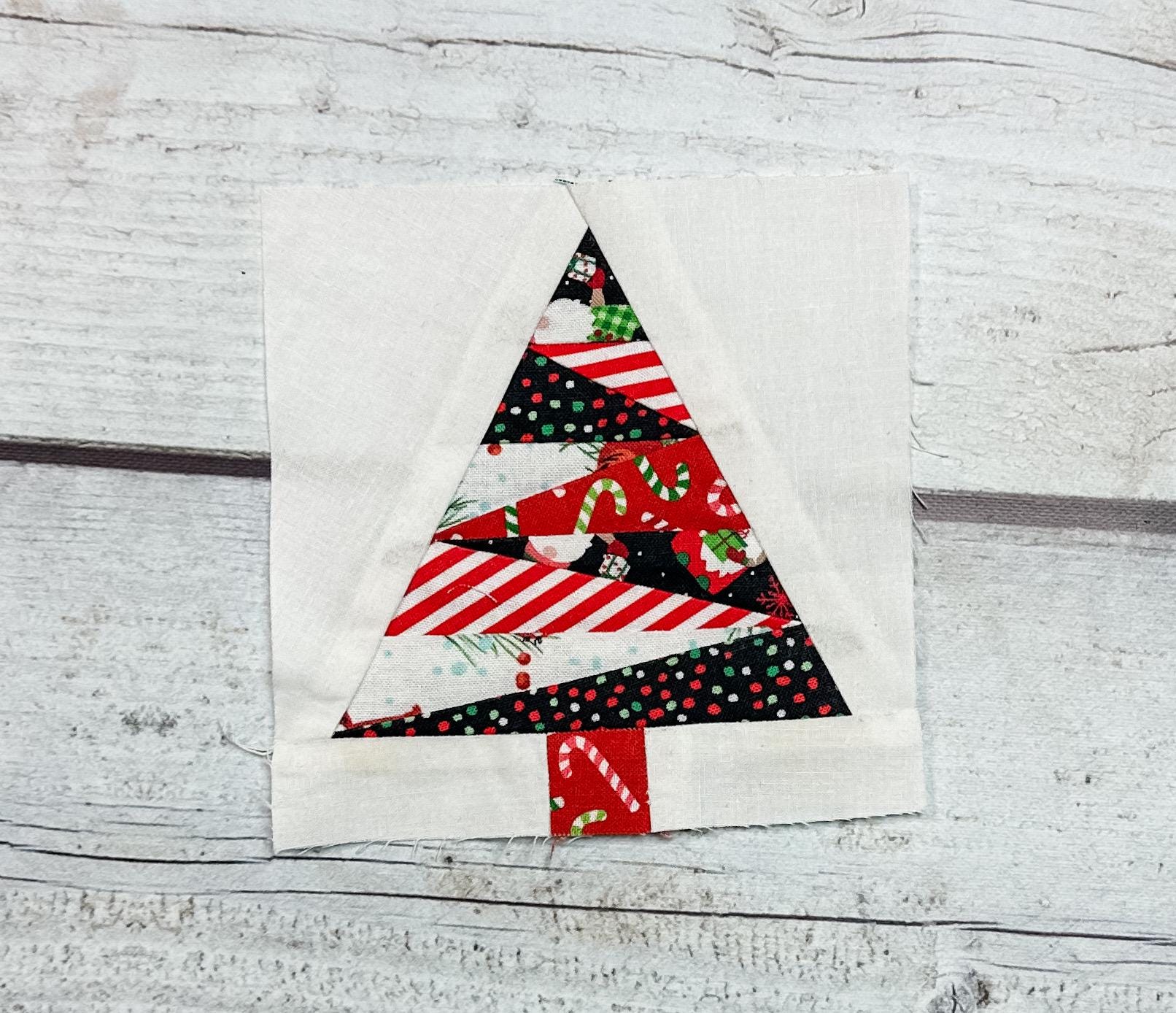 Christmas Tree FPP Quilt Block Simple Sewing Pattern, 4 Sizes, PDF ...