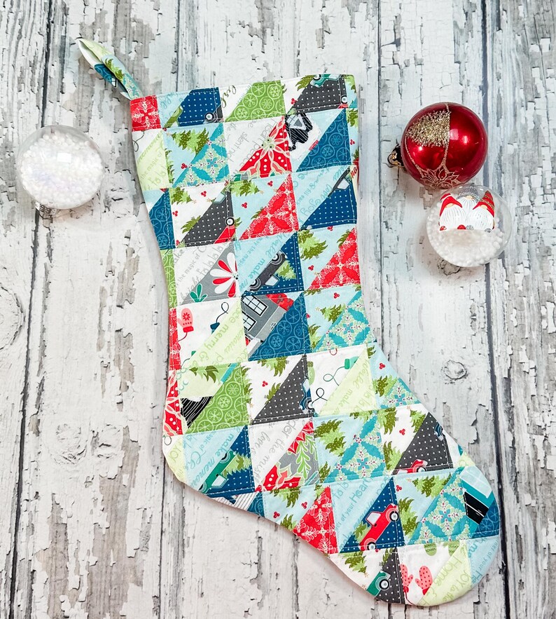 Noel Christmas Stocking Simple Sewing Pattern, Use With Jelly Roll ...
