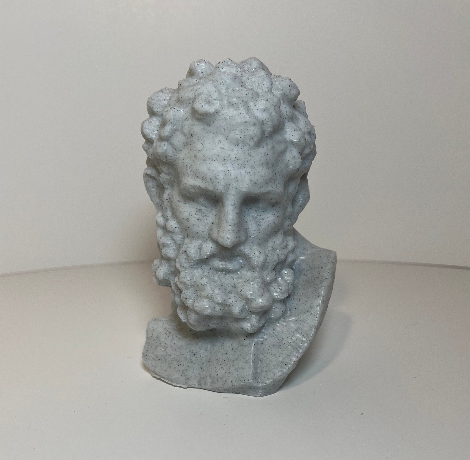 3D Printed Hercules Bust, 3D Printed Desk Decoration, Hercules Figurine ...