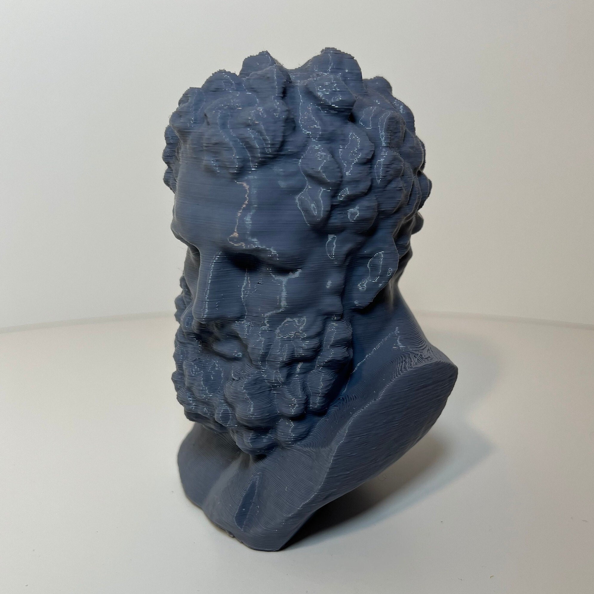 3D Printed Hercules Bust, 3D Printed Desk Decoration, Hercules Figurine ...