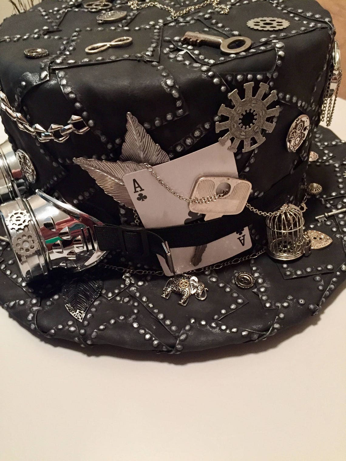 Steampunk Top Hat Victorian Steampunk Hat Feather Top Hat - Etsy