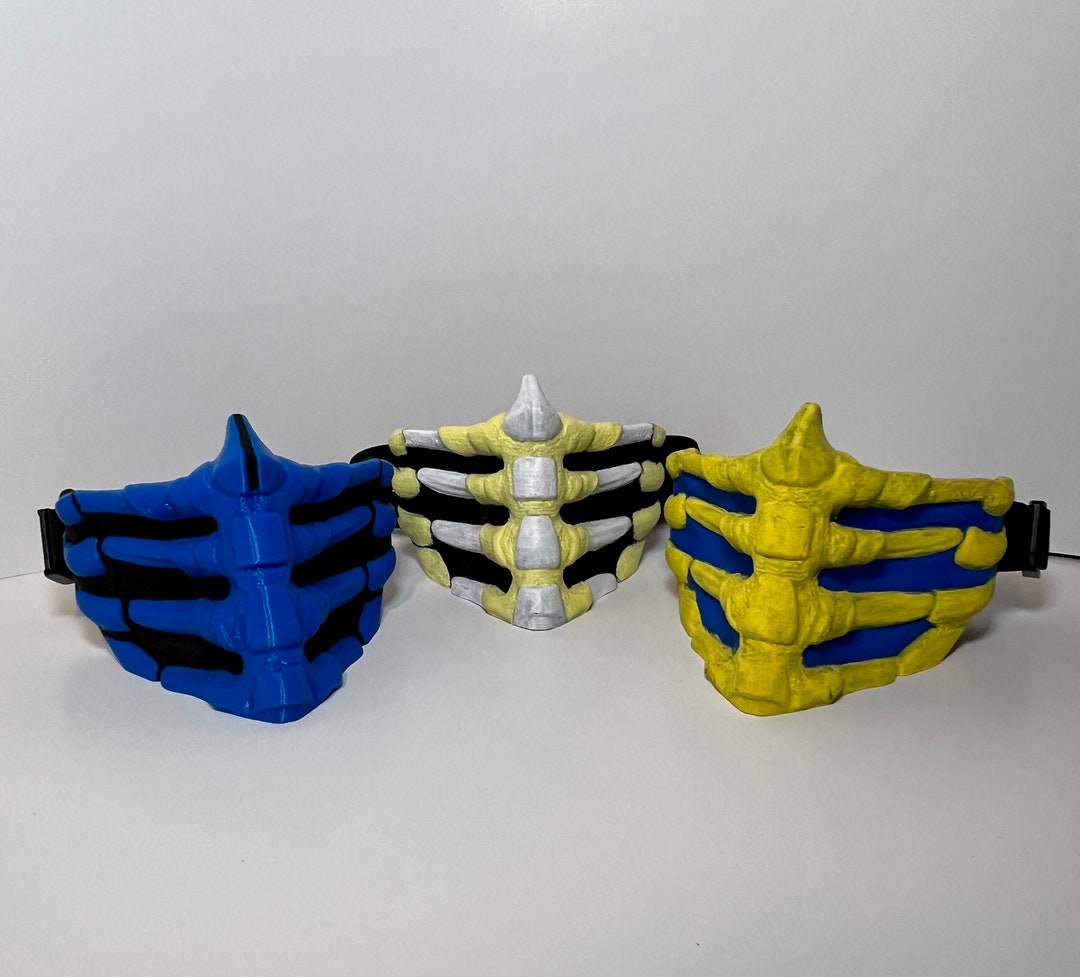 Scorpion 3D Printed Mortal Kombat Mask, Scorpion Cosplay Mask, 3D ...