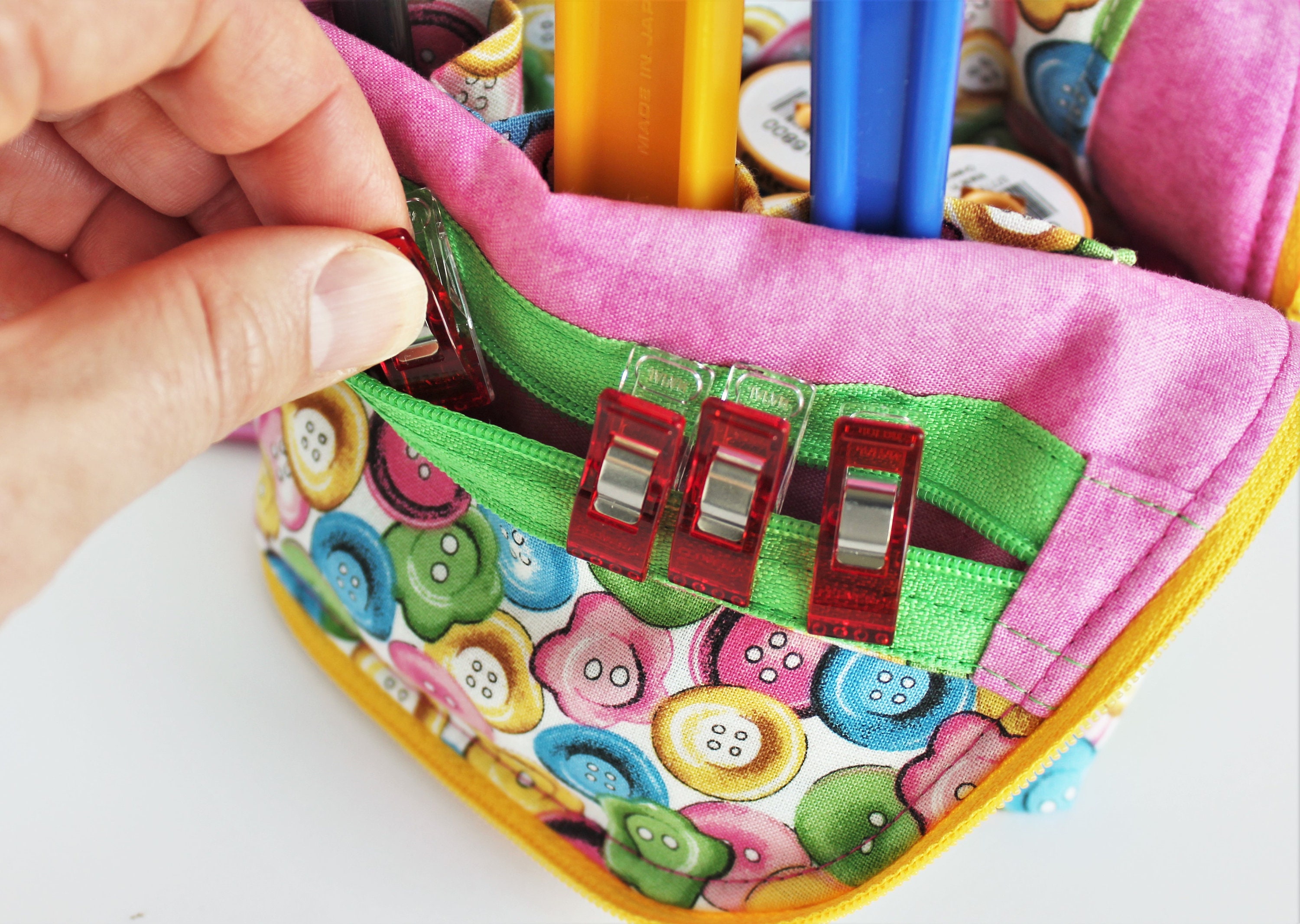 PDF PATTERN for Catch-all Cutie Sewing Organizer Zipper Bag - Etsy Canada