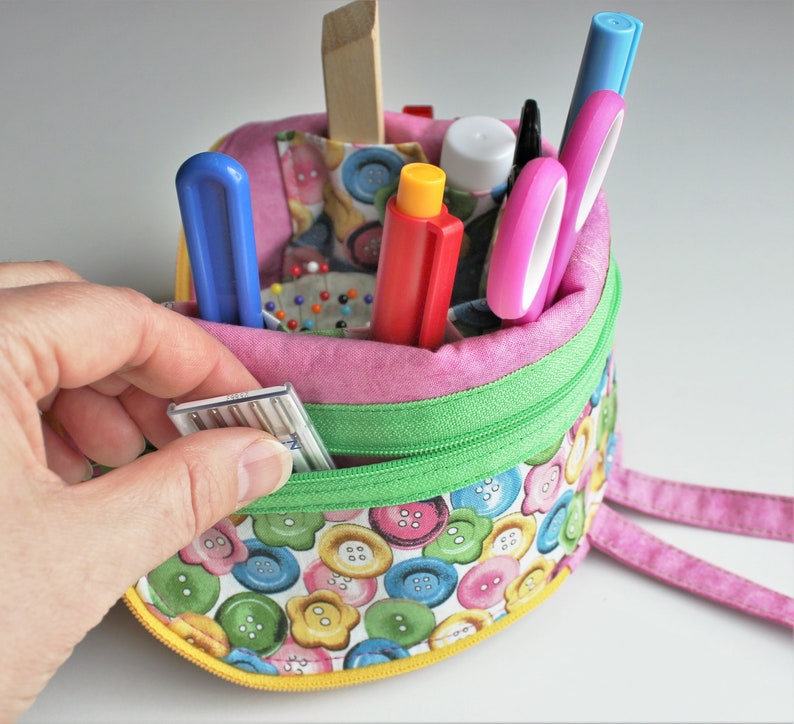 PDF PATTERN for Catch-all Cutie Sewing Organizer Zipper Bag | Etsy Canada