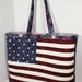 PDF Pattern for Patriotic American Flag Tote Bag With Easy Zipper ...