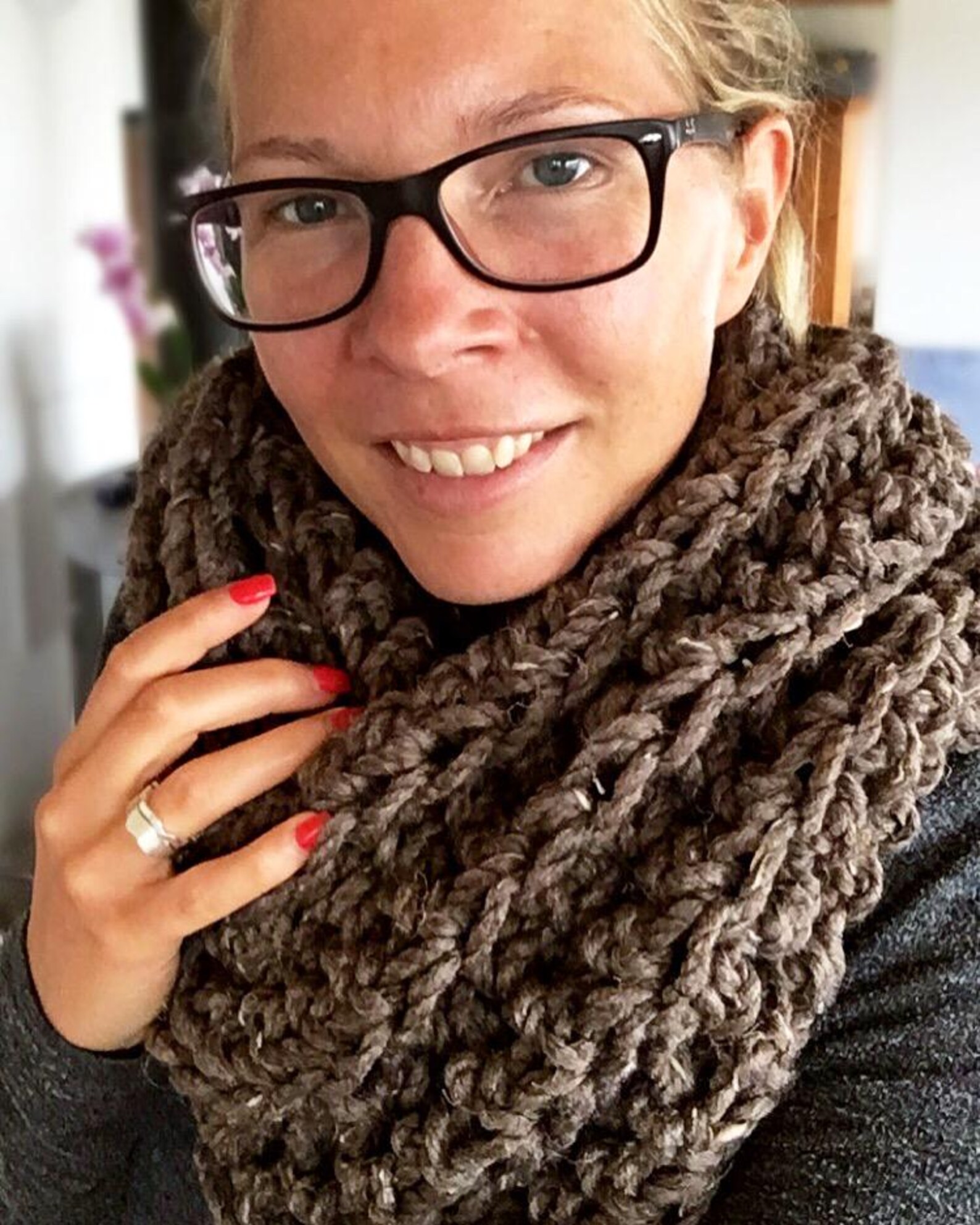 Crochet Pattern for a Loop Scarf | Language: German - Etsy