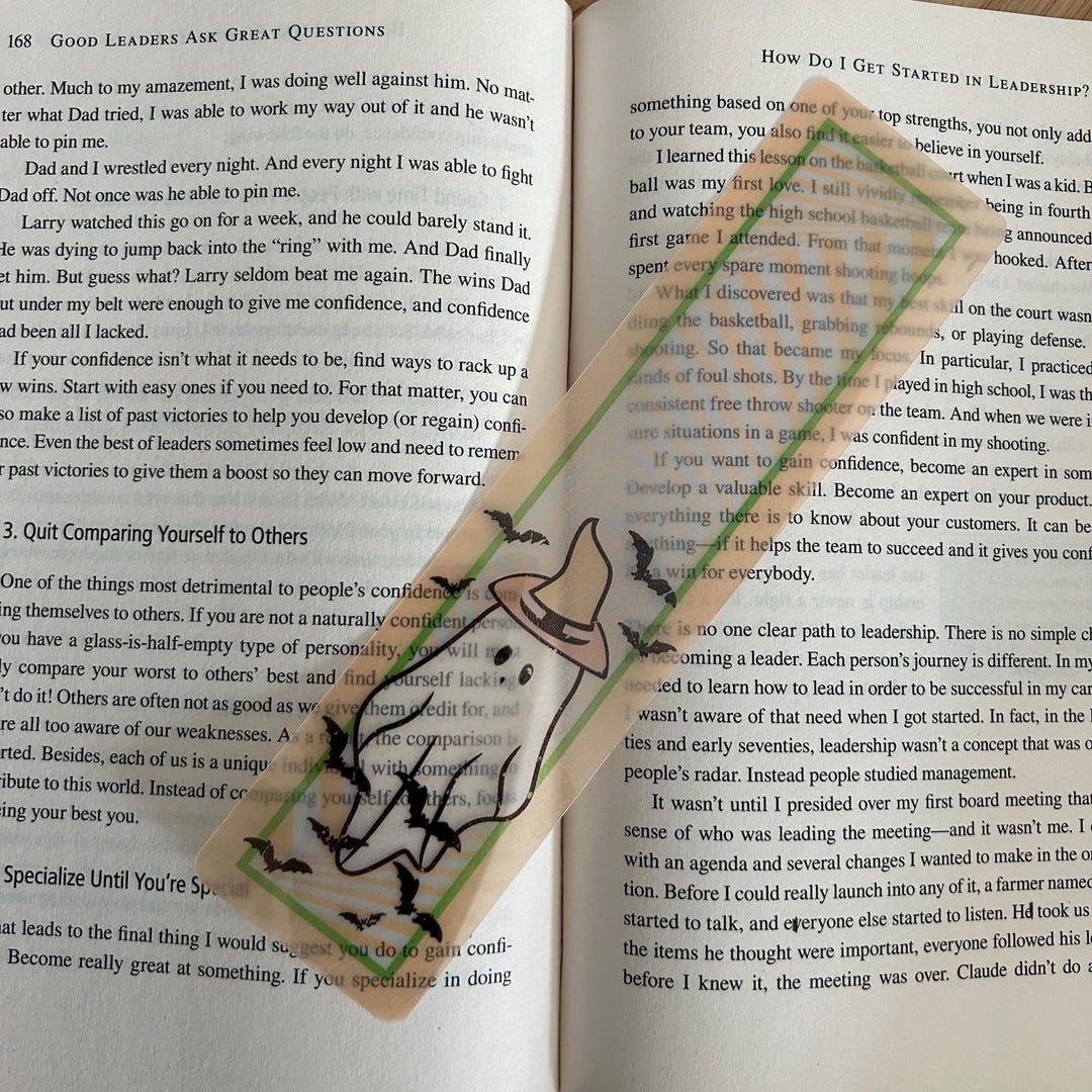 Ghost Series Frank Translucent Bookmark - Etsy