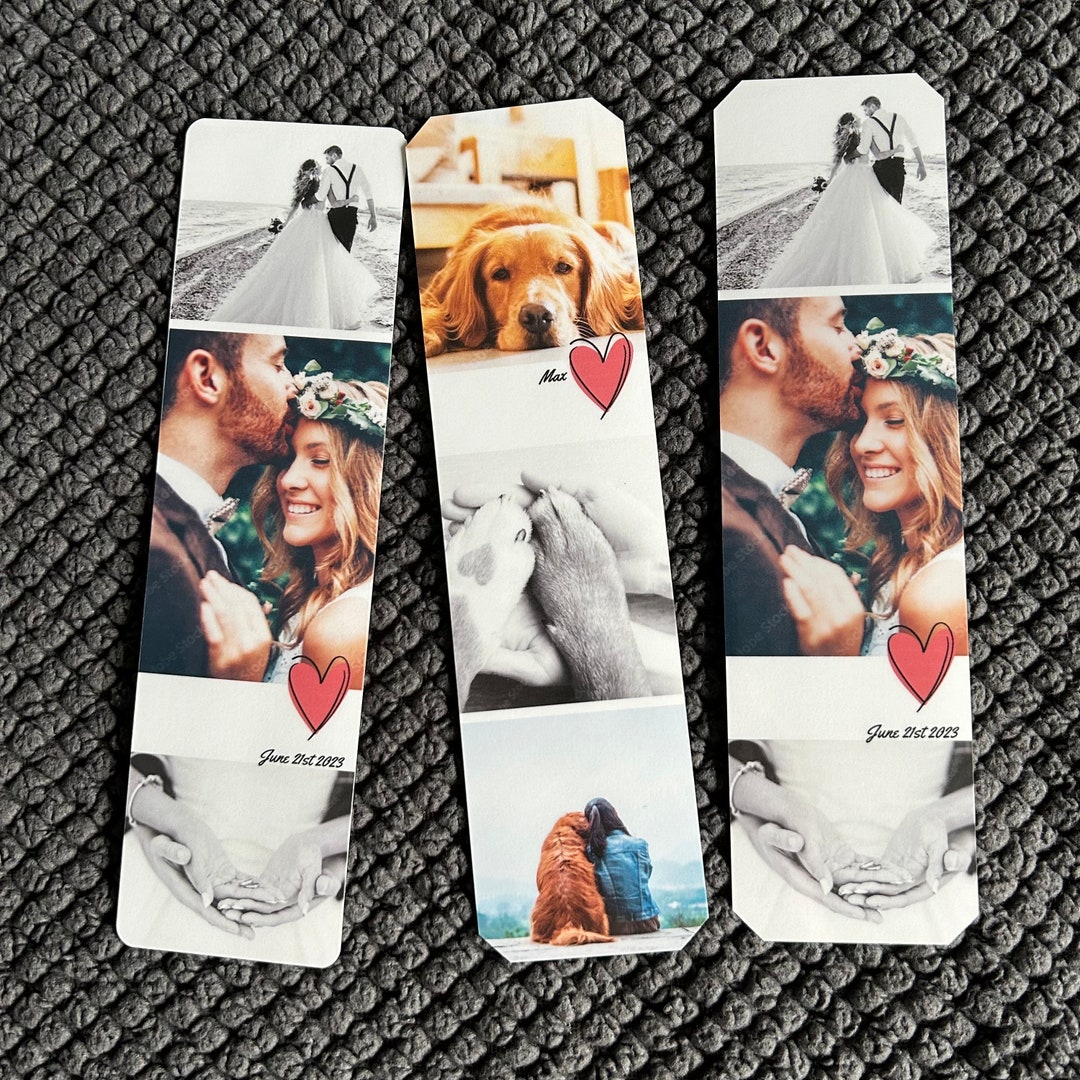 Custom Photo Bookmarks - Set of 3 - 2 Sided Print - Etsy