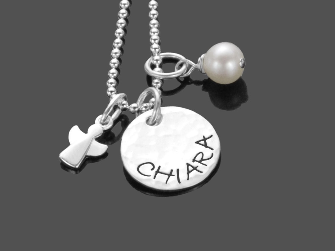 Chain Confirmation Communion Girl Gift ENLIGHTENED 925 Silver Name ...