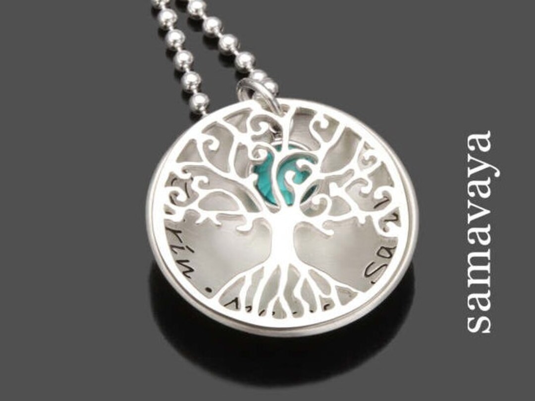 Family Necklace Tree of Life Personalized Gift Mom TREE OF - Etsy