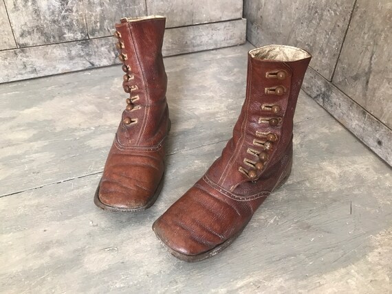 Edwardian childs button boots - Gem