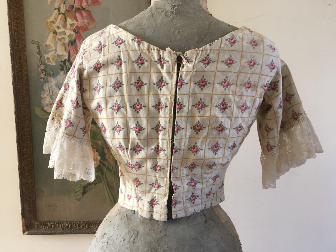 Victorian 1850s style corset bodice | Etsy