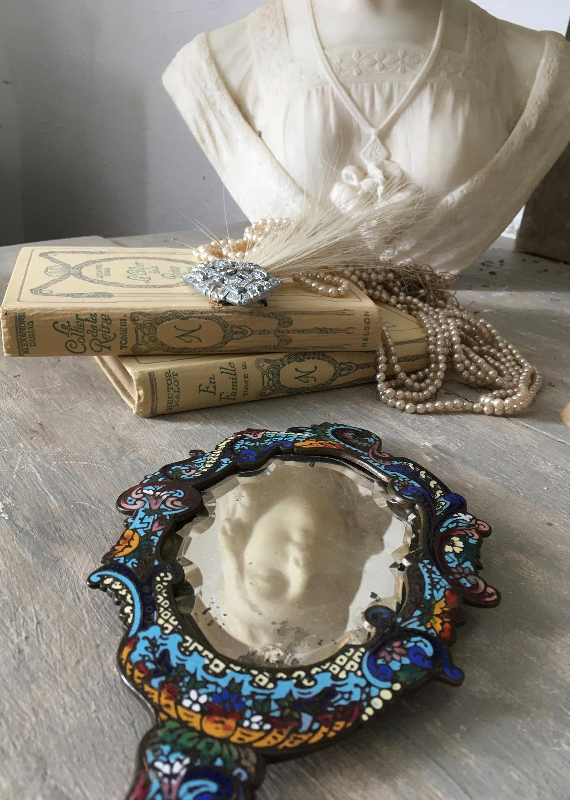 Antique Hand Mirror - Etsy