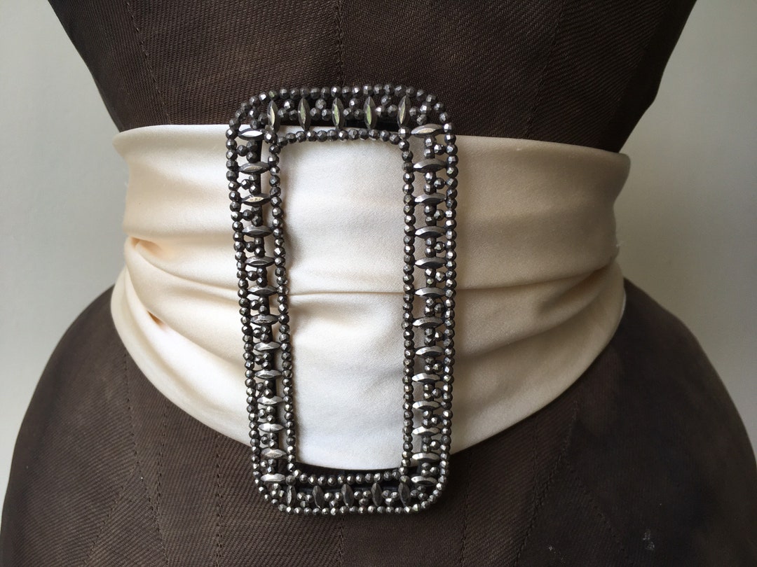 Antique Buckle in Cut Steel From France - Etsy