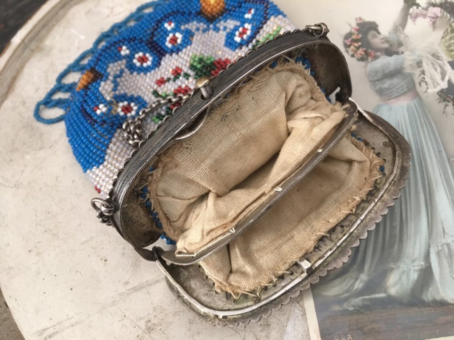 1830s Antique Beaded Purse - Etsy